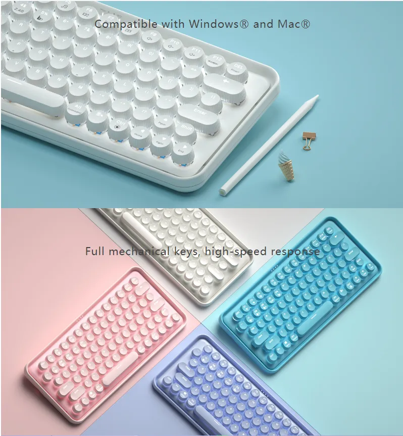 Bàn phím cơ không dây Rapoo Ralemo Pre 5 RA Sw Blue | Kết nối Bluetooth ...