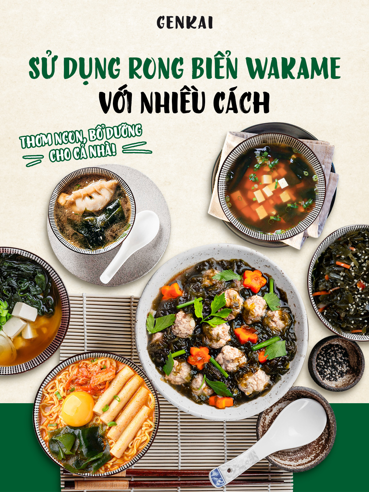 Rong Biển Nấu Canh GENKAI gói 100g - 25g | Shopee Việt Nam