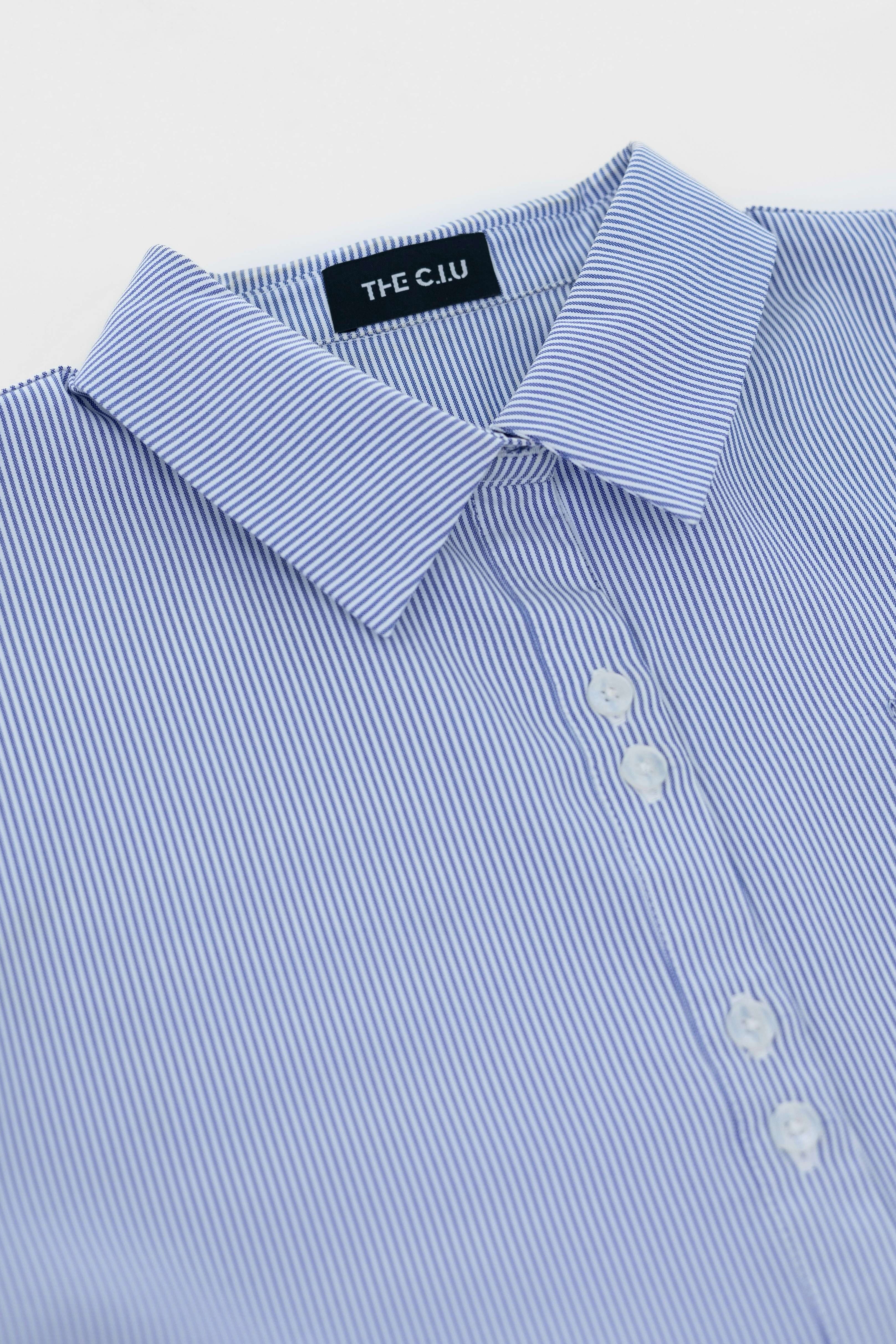 Áo sơ mi tay dài croptop túi nơ THE C.I.U - Tyson Shirt - MN04 | Shopee Việt Nam