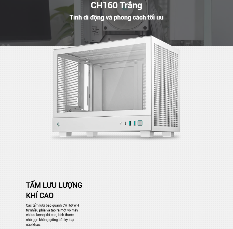Case Mini-ITX Deepcool CH160/ CH170 Digital Hàng chính hãng | Shopee ...