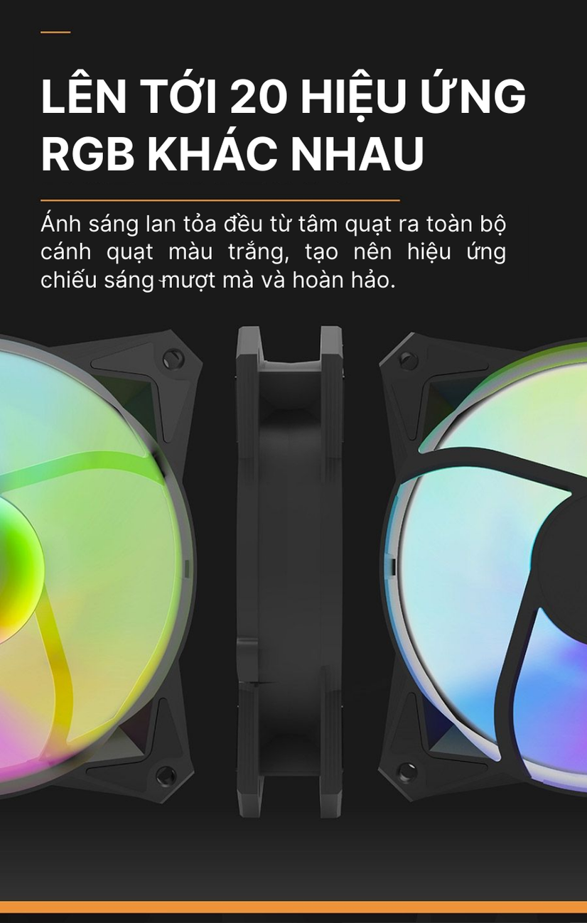 Fan Tản Nhiệt PC LED RGB Darkflash CL6 Quạt Tản Nhiệt Vỏ Máy Tính Fan ...