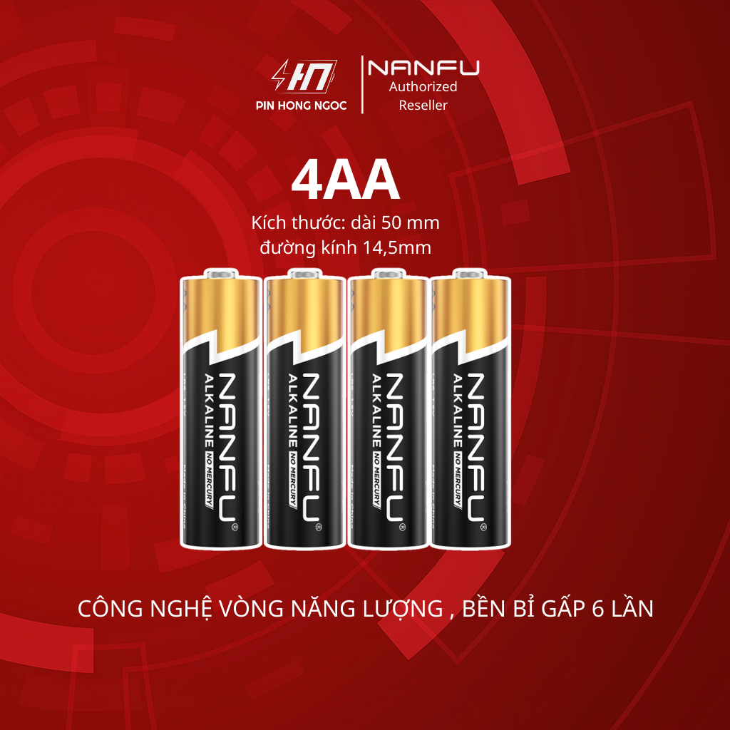 Pin NANFU AA , AAA 1,5V công nghệ vòng năng lượng bền hơn 3,45 lần ...