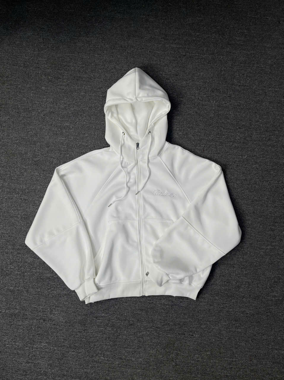 Áo Hoodie vải 2 da mỏng nhẹ thêu Codes VN form boxy mũ rộng rãi tay áo ...