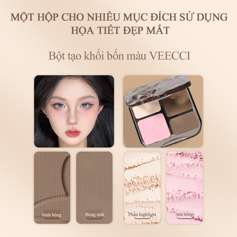 Tạo khối VEECCI hightlight bắt sáng tự nhiên lên màu chuẩn 8g | Shopee ...