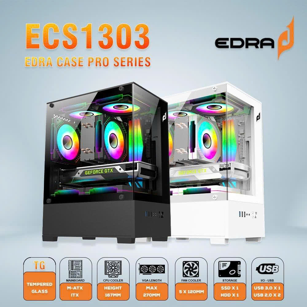 Case máy tính EDRA ECS1303 (main: M-ATX/ ITX) | Shopee Việt Nam