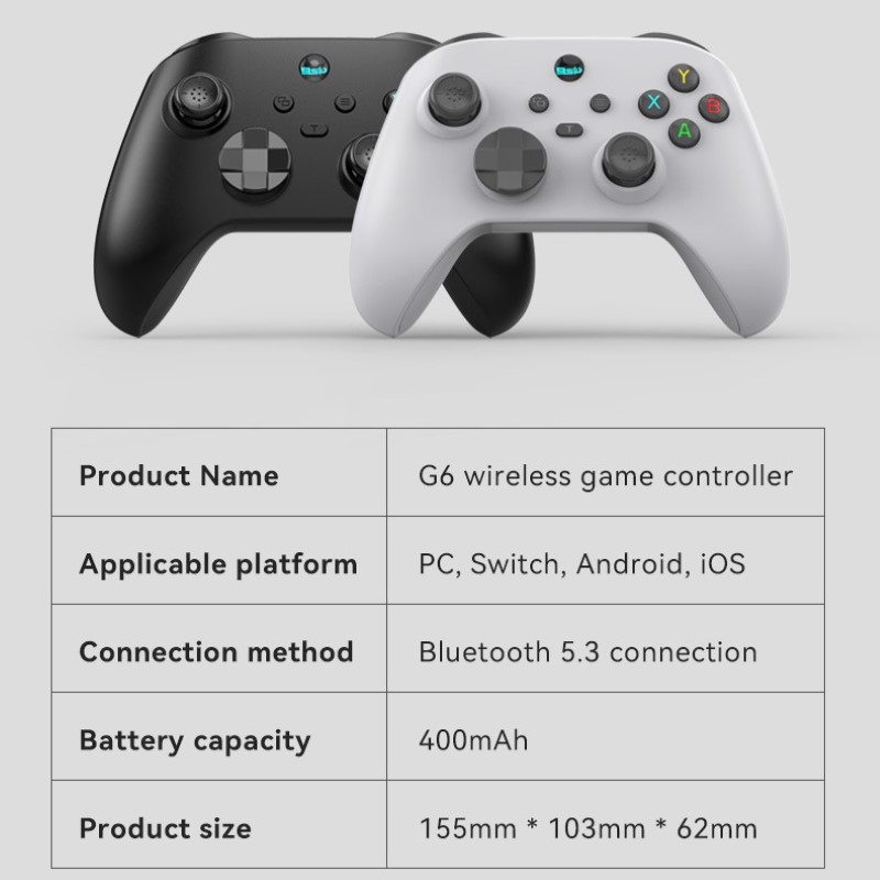 Gamepad tay game Không dây Bluetooth G6 Đa kết nối cho máy tính, laptop ...