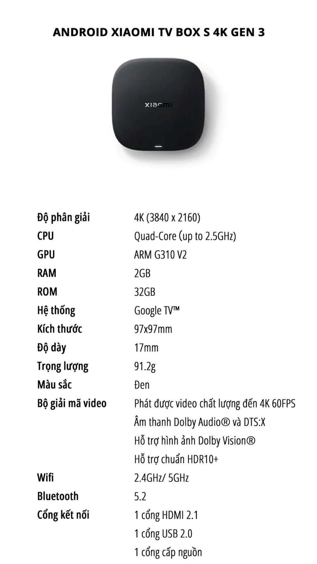 Android TV MiBox S 3rd Gen 4K UHD với Google TV, Cortex-A55 | Shopee ...
