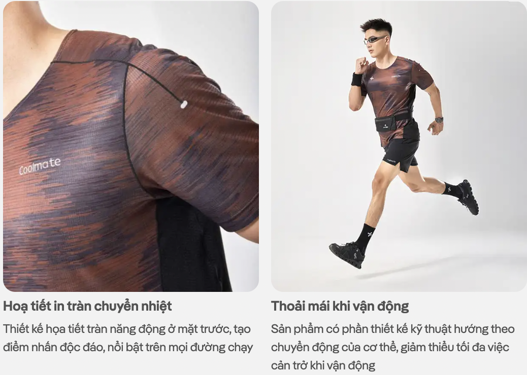 Áo thun chạy bộ Advanced Vent Tech Graphic Camo - Coolmate | Shopee ...