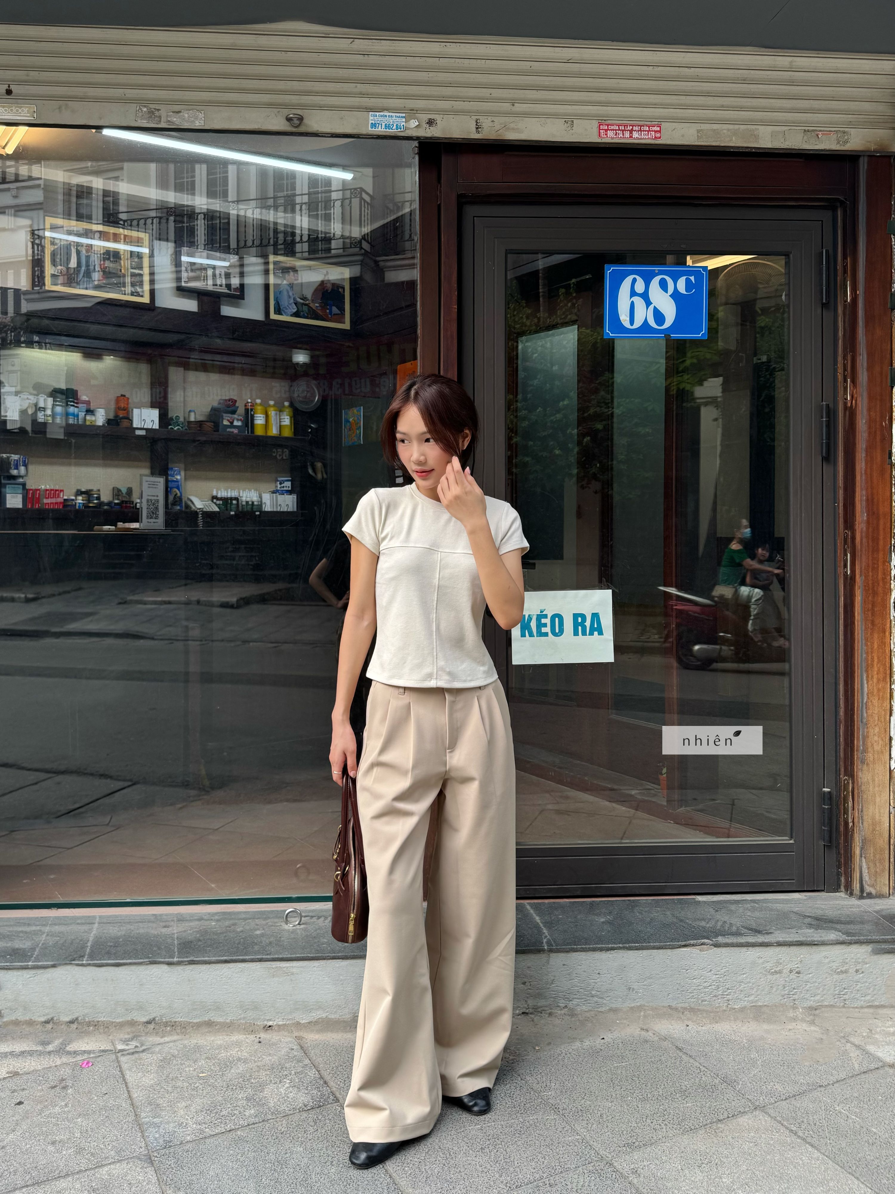 𝐅𝐞𝐞𝐥𝐢𝐧 𝐅𝐢𝐧𝐞 𝐓𝐨𝐩 - Áo thun nữ cô tròn tay ngắn nhiennhienvintage BT261 ...