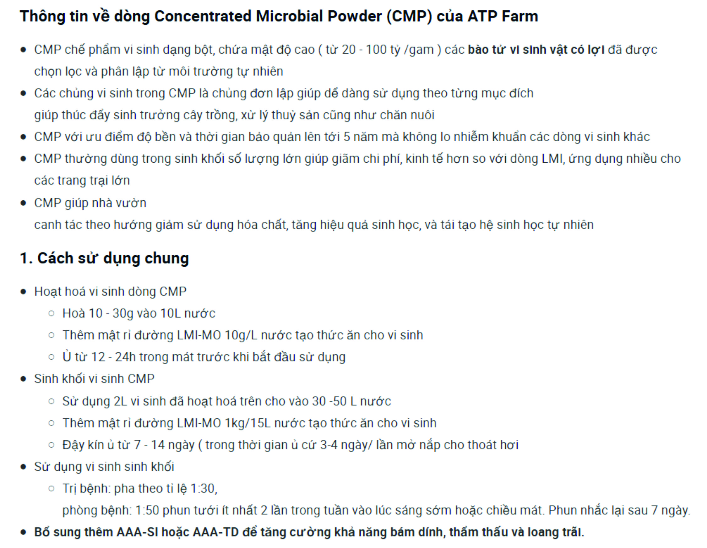 ATP Farm : CMP - THA Bào tử vi sinh Trichoderma harzianum nấm đối kháng quan trọng nông nghiệp ...