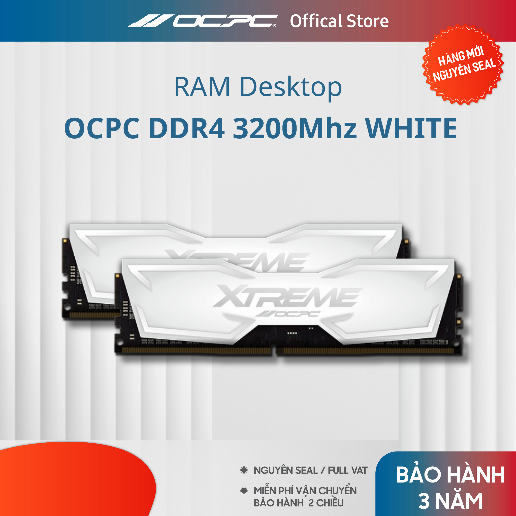 Ram Máy tính để bàn - PC OCPC l 16GB - 8GB DDR4 I BUS 3200 I Có tản ...
