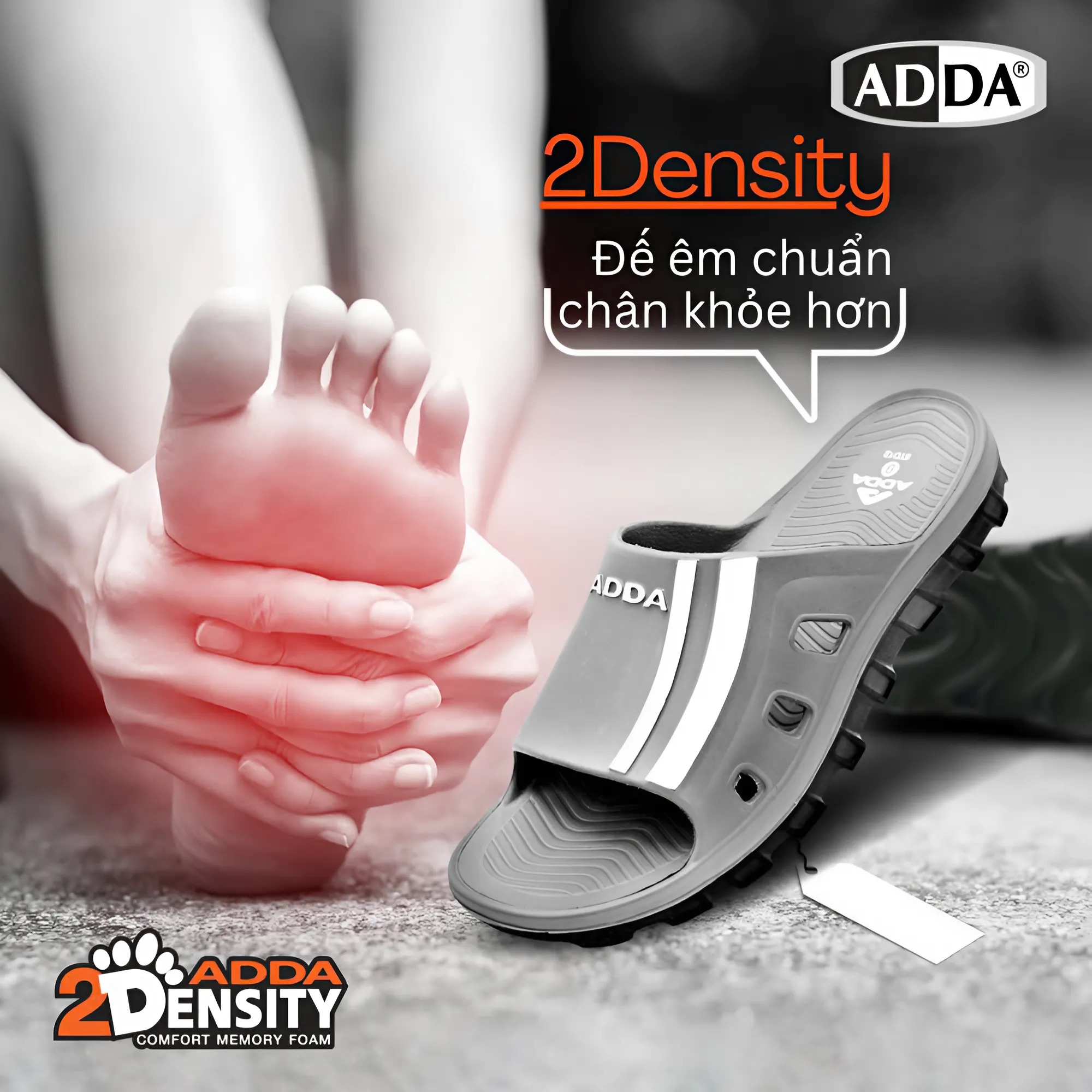 Dép Thái Lan Nam ADDA 5TD12 Quai Ngang Đúc Nguyên Khối Cao Su Non Siêu ...