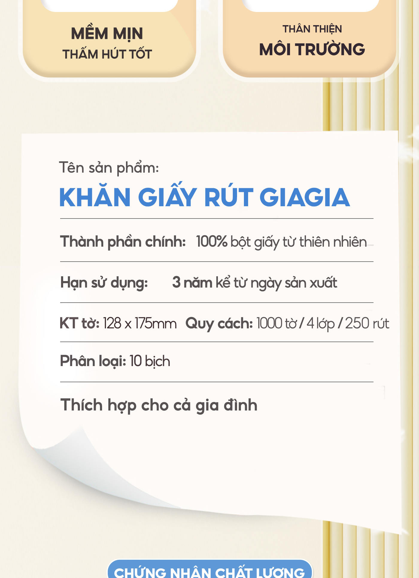 Thùng 10 bịch giấy đa năng GiaGia TopGia, Khăn rút vệ sinh treo tường 4 ...