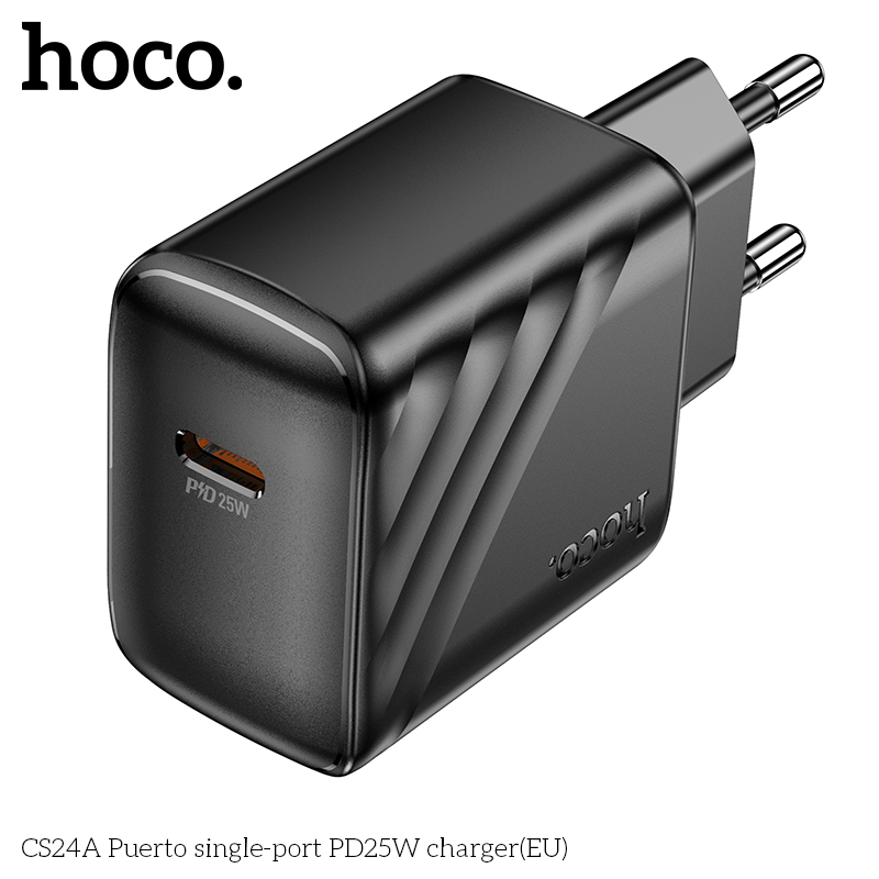 Củ sạc nhanh 25W Hoco CS24A cổng sạc Type C, chân cắm tròn | Shopee ...
