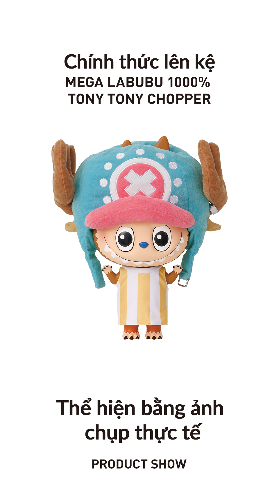 POP MART MEGA LABUBU 1000% TONY TONY CHOPPER | Shopee Việt Nam