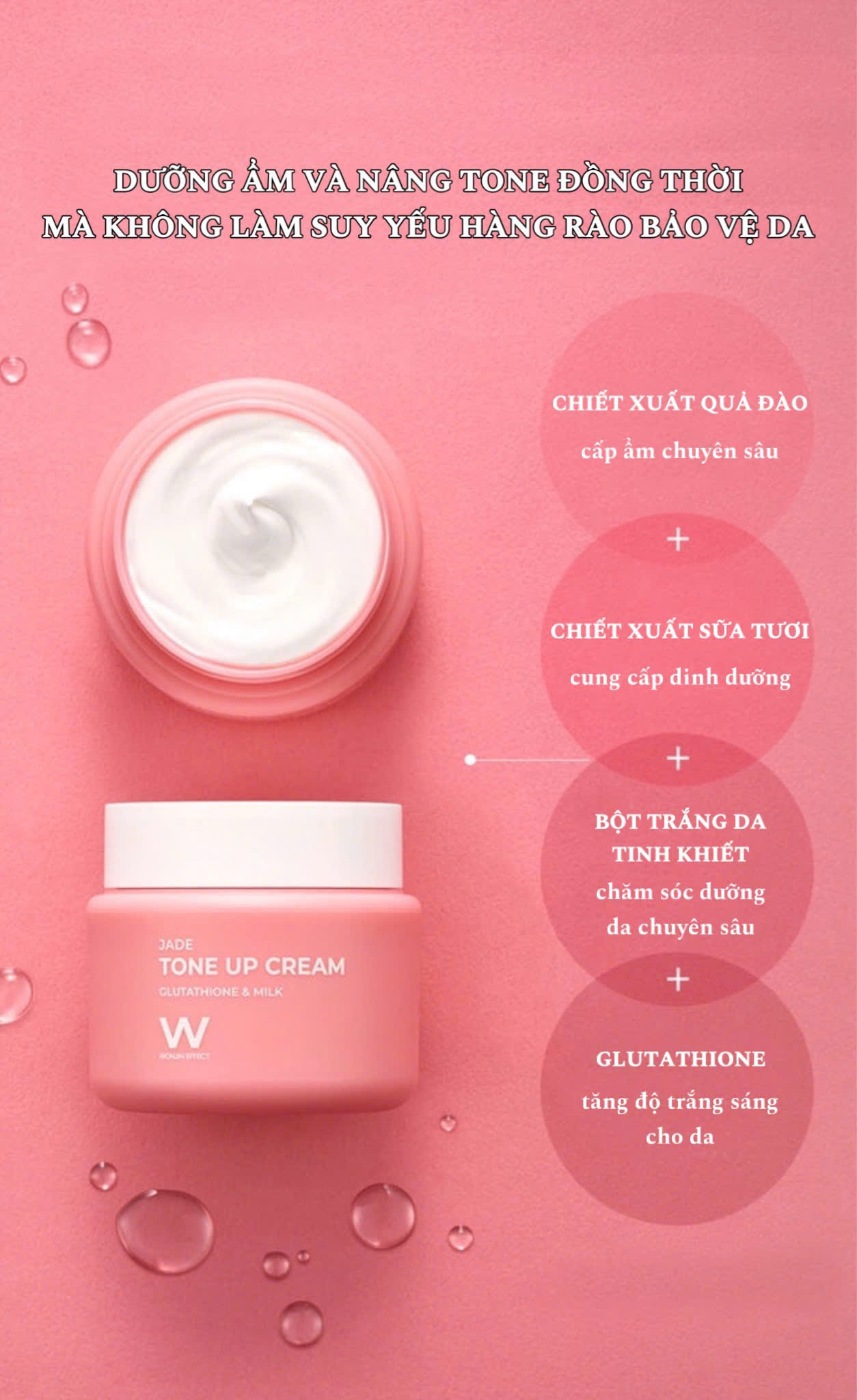[Tặng Kem Tone Up 10ml] Kem Dưỡng Sáng Nâng Tone Tự Nhiên WonJin Effect Tone Up Cream 100ml ...