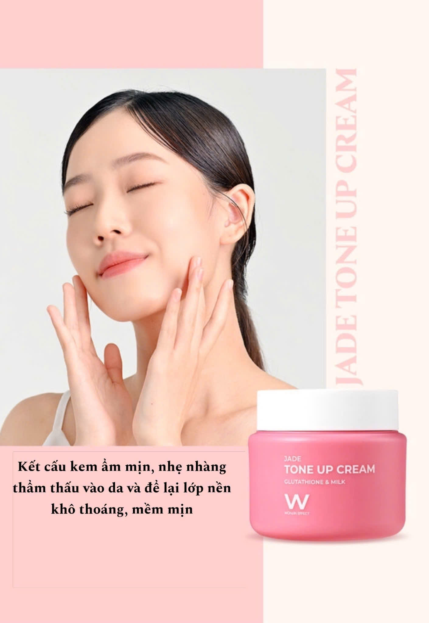 [Tặng Kem Tone Up 10ml] Kem Dưỡng Sáng Nâng Tone Tự Nhiên WonJin Effect Tone Up Cream 100ml ...
