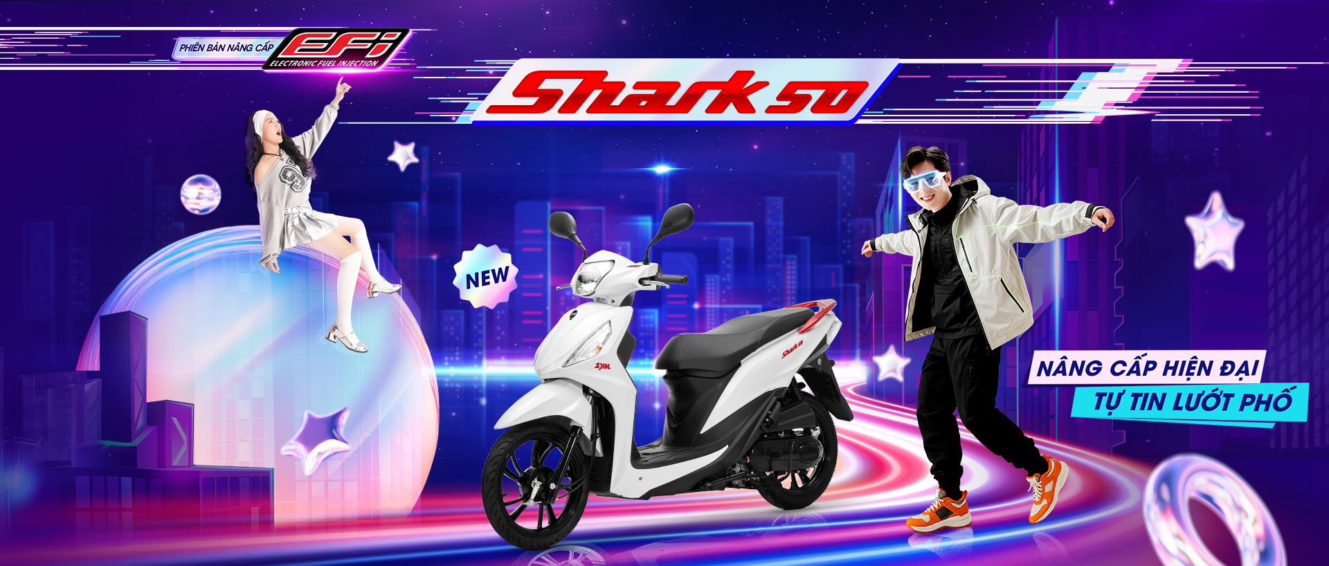 Xe máy SYM Shark 50 EFI New 2025 | Shopee Việt Nam