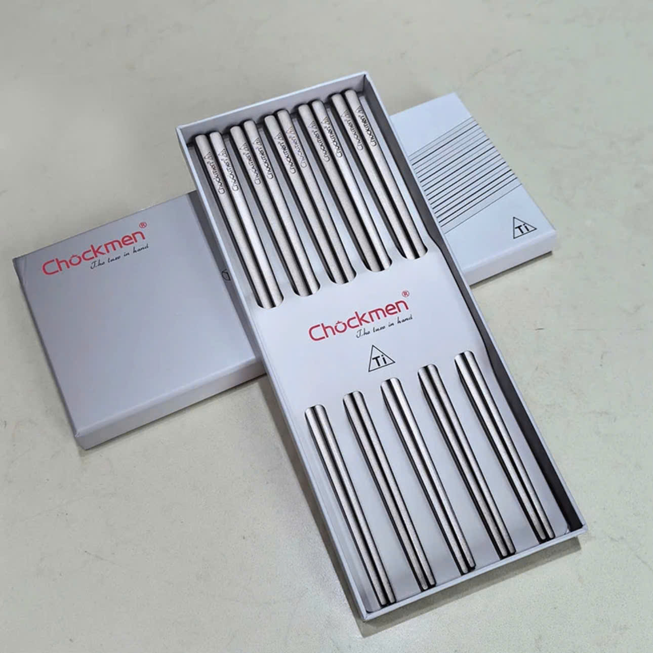 Đũa CHOCKMEN TITAN Cao Cấp Set 5 Đôi Thiết Kế Chống Trơn Trượt Cao Cấp ...