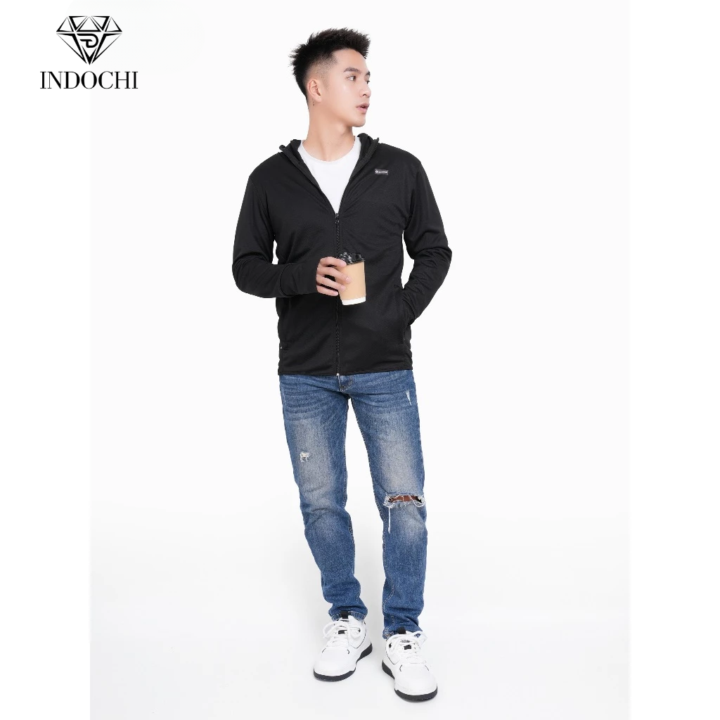 Áo Chống Nắng Nam Nữ 2 Lớp INDOCHI, Chất Vải Thun Cotton Dệt Lỗ Kim ...