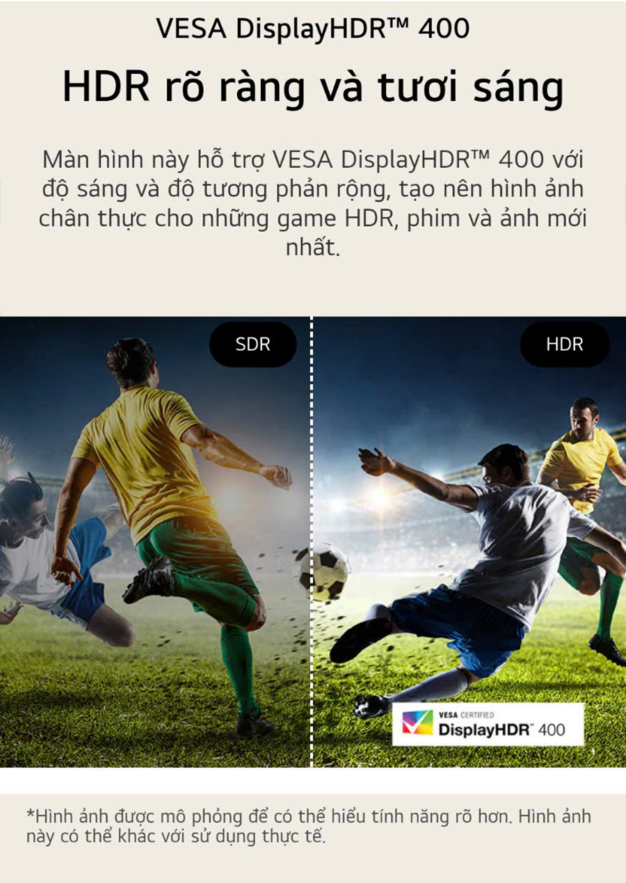 Màn hình máy tính LG UHD 4K 27" IPS VESA Display HDR™ 400 27UP600K-W ...