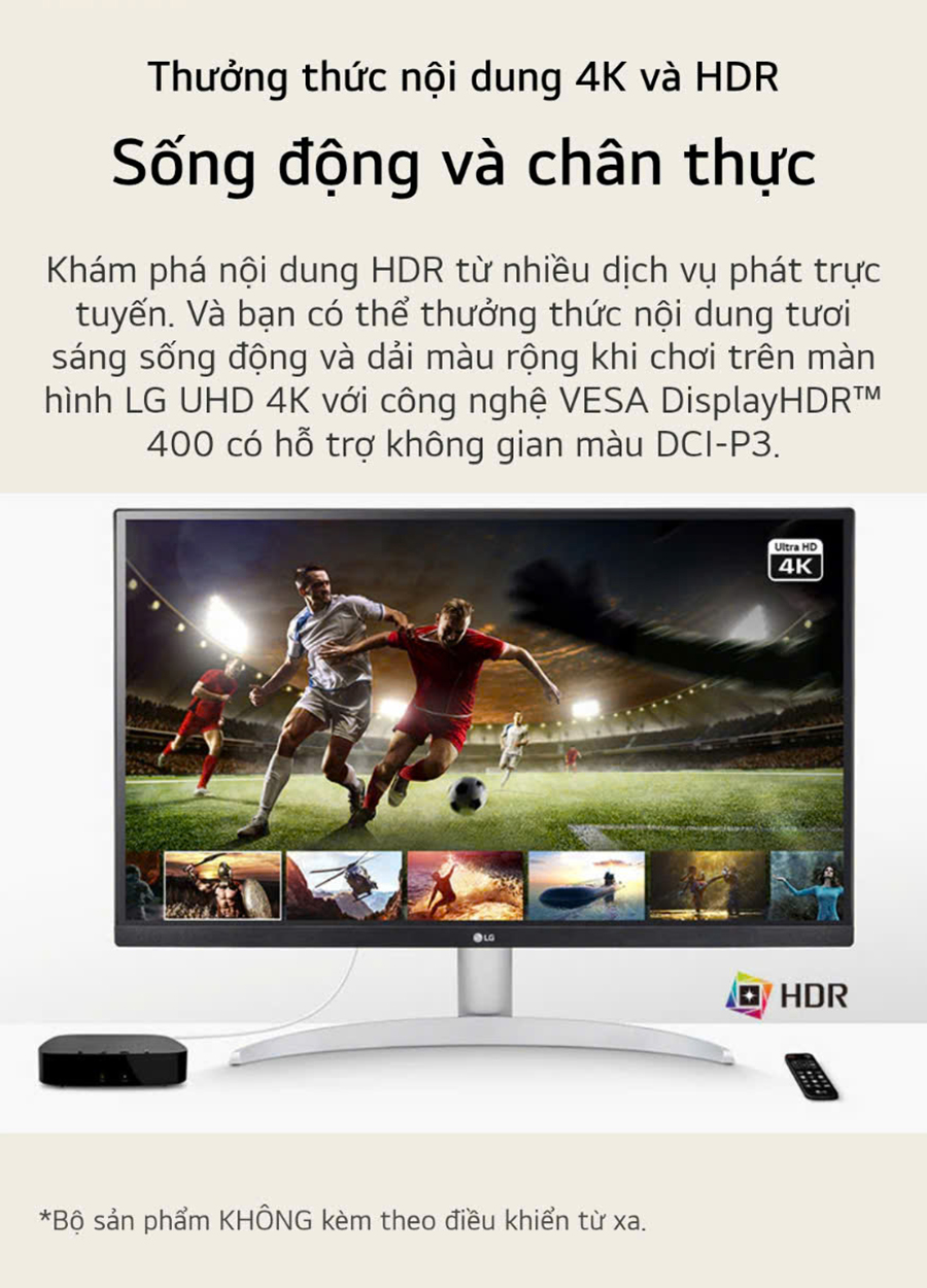 Màn hình máy tính LG UHD 4K 27" IPS VESA Display HDR™ 400 27UP600K-W - Chính Hãng | Shopee Việt Nam