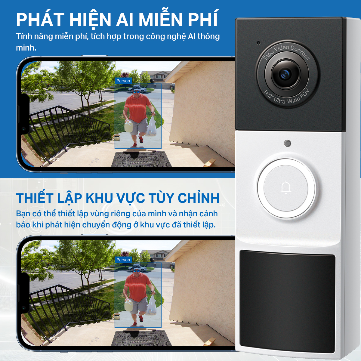 [Mẫu Mới TP-Link] Chuông Cửa Thông Minh Tích Hợp Camera TP-Link Tapo D210 / D205 | Đàm Thoại 2 ...