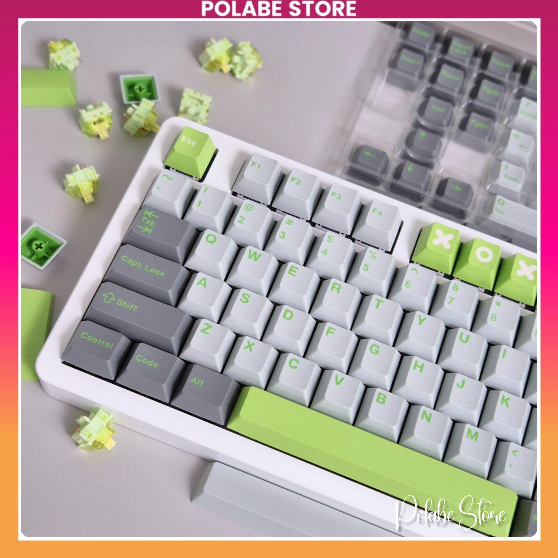 Keycap Lime Green cherry profile Keycap CMK Lime bàn phím cơ chất lượng ...