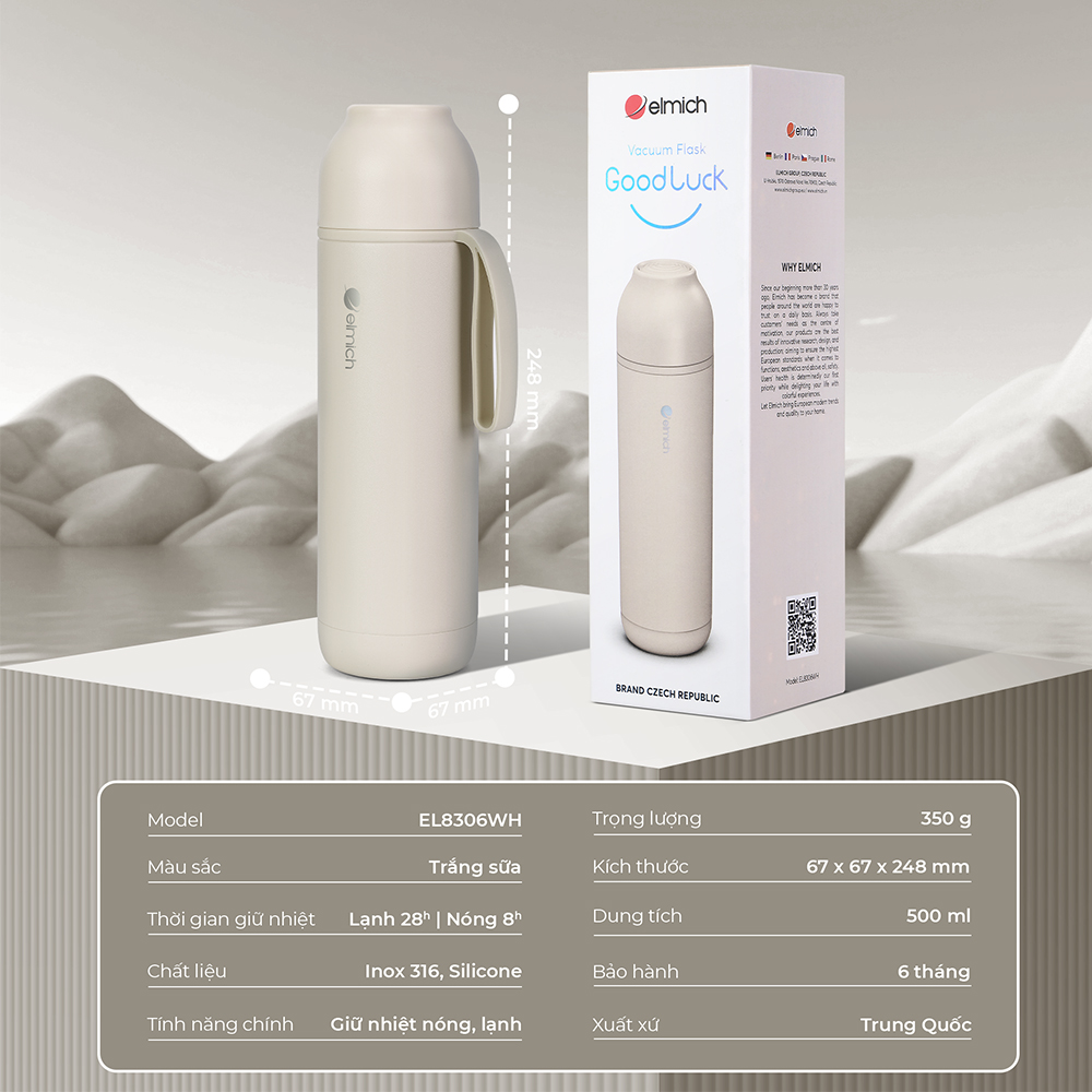 Bình giữ nhiệt inox 316 Elmich EL8306 dung tích 500ml | Shopee Việt Nam