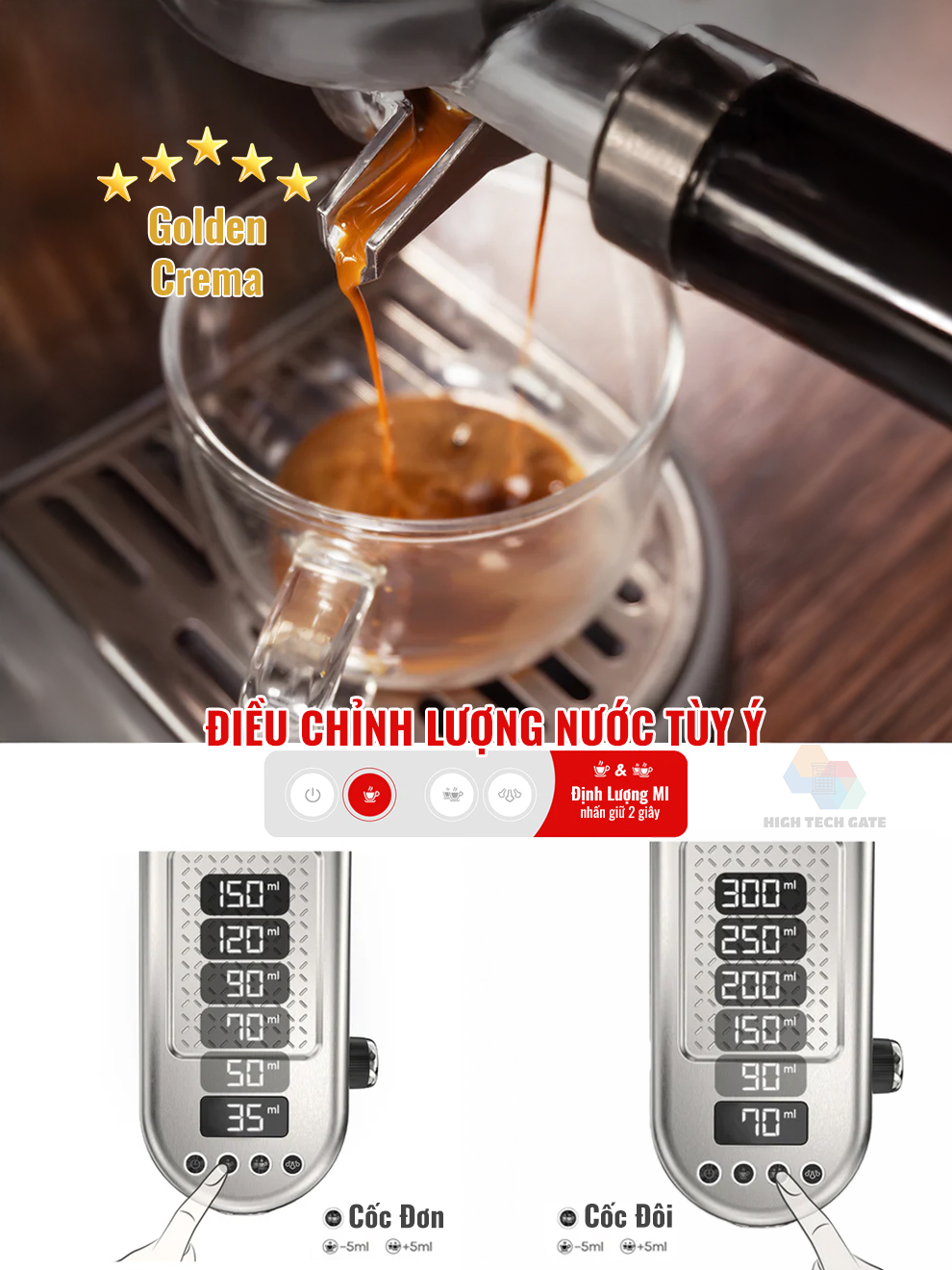 Máy Pha Cà Phê Mini H10B – Espresso Tự Động Gia Đình, Tùy Nhiệt, Định Lượng Nước, Ủ Cà Phê Tùy ...