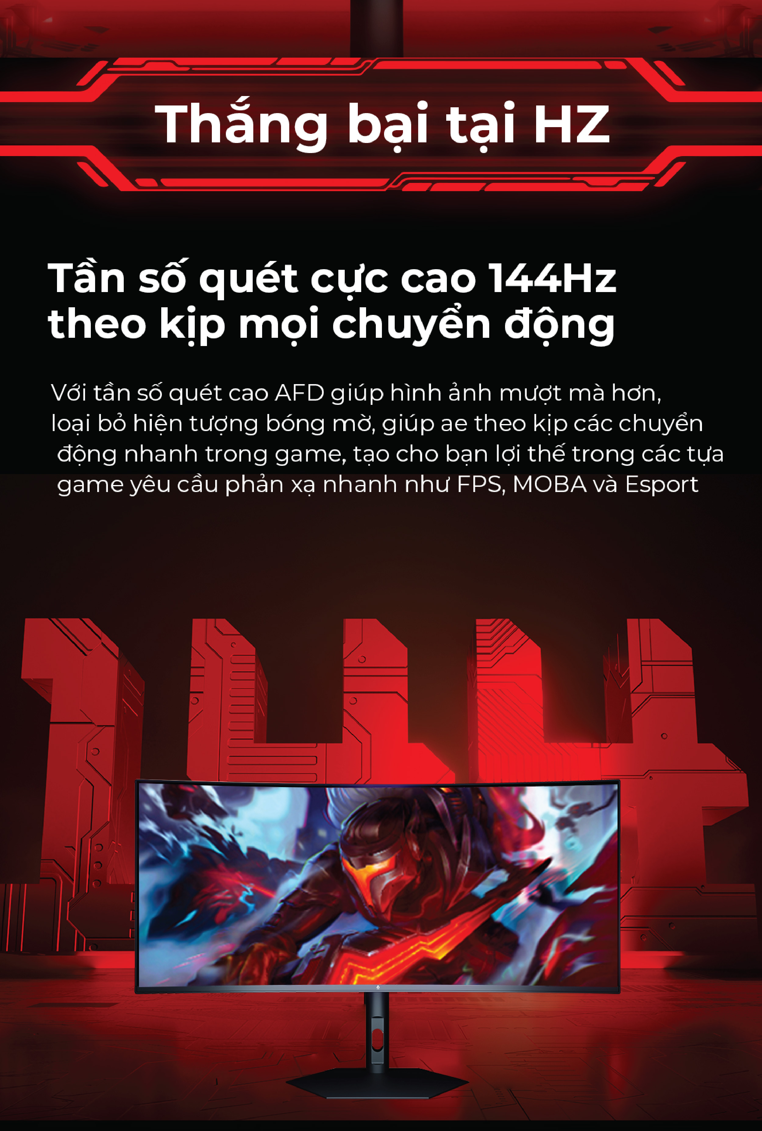 Màn hình máy tính AFD 344F Ultrawide 34'' 4K 144hz Black IPS - Chuyên ...