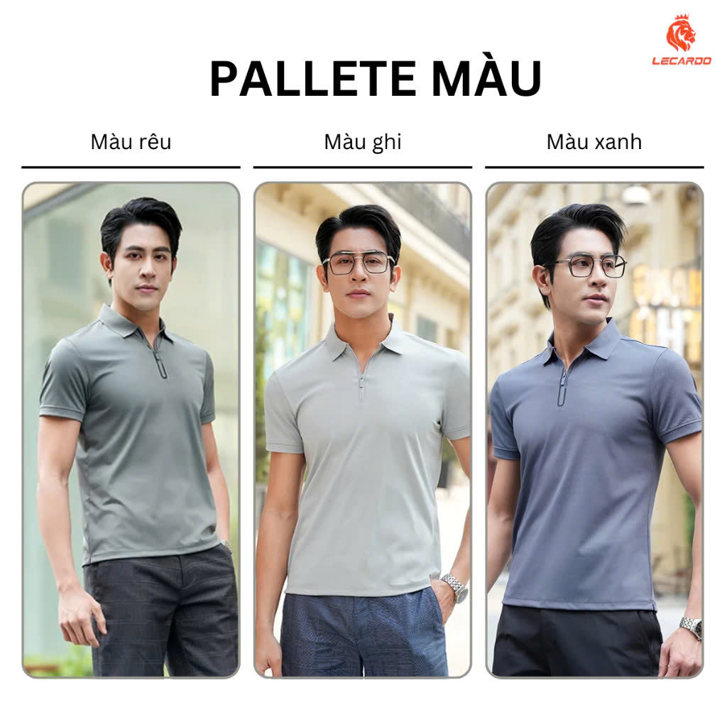 Áo thể thao nam Lecardo LPL-68 dáng RegularFit gọn gàng tôn dáng, cổ ...