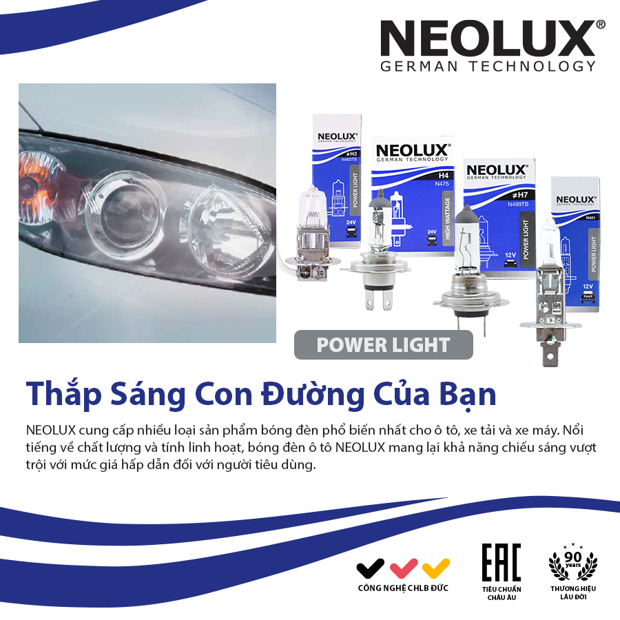 Bóng Đèn Halogen Power Light OSRAM NEOLUX H7 12V 80W N499TB - Nhập Khẩu ...
