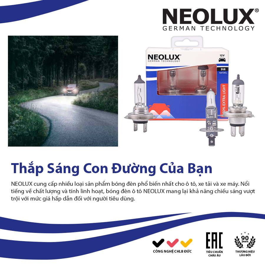 Combo 2 Bóng Đèn Halogen Tăng Sáng 50% OSRAM NEOLUX H7 12V 55W N499EL ...