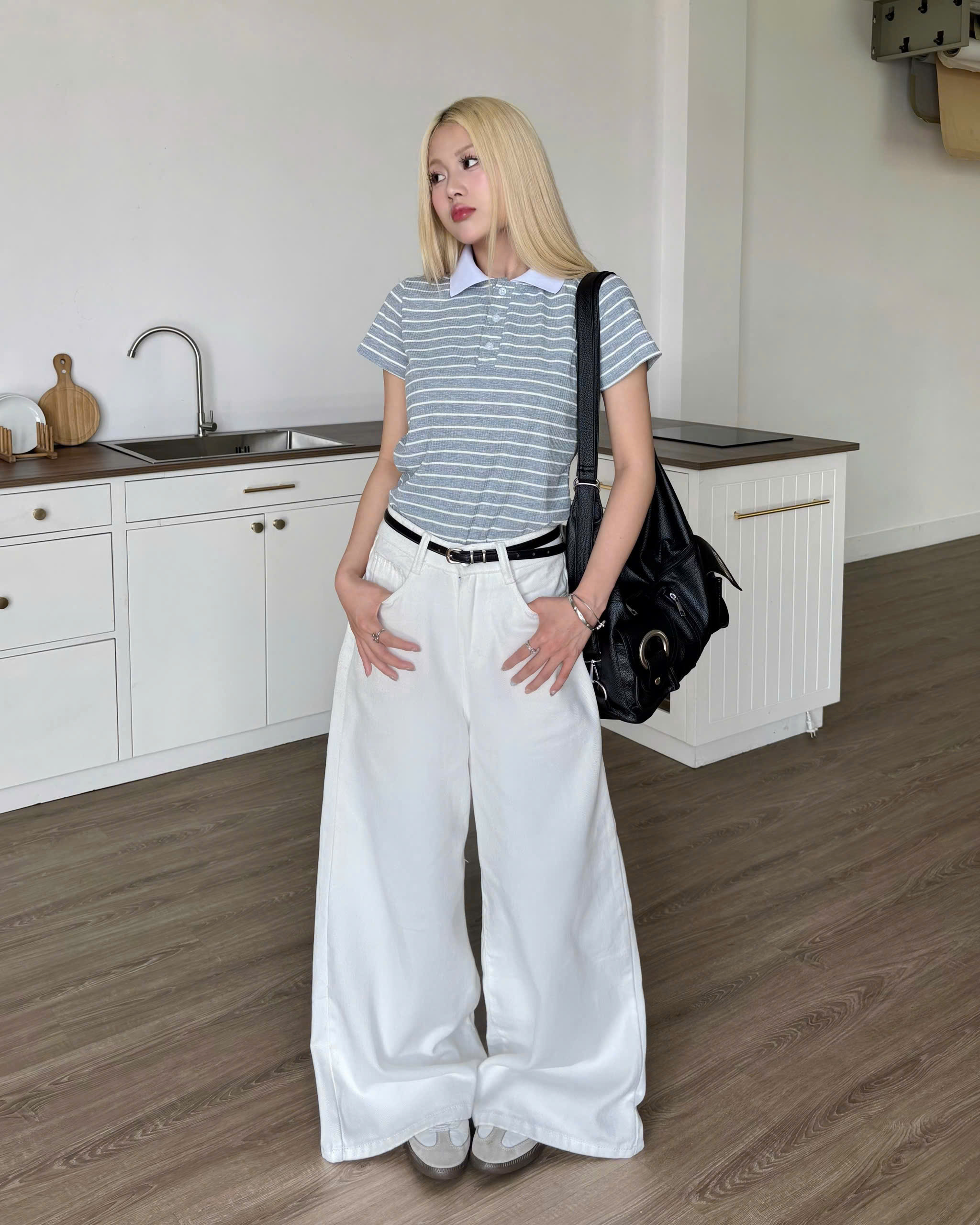 Quần KAKI Jeans Ống Rộng Ver 2 WIDE LEG Calem.Club tôn dáng cạp cao form unisex nam nữ | Shopee ...