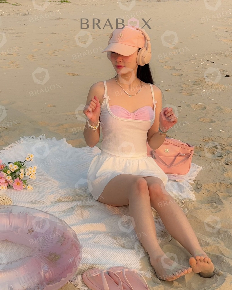 Set bikini váy bồng Solar Moana kèm chân váy BRABOX BIKI42 | Shopee Việt Nam