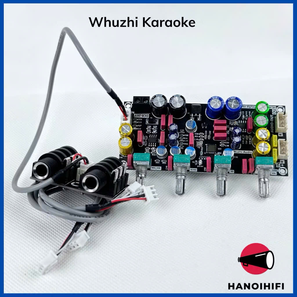 Mạch karaoke tạo vang Wuzhi ZK AMP, Mạch karaoke 2 mic. Reverb micro ...
