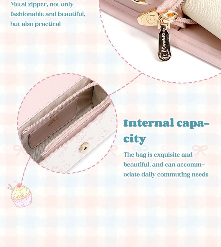 BORRY ROSA Túi đeo vai màu hồng túi xách tay Túi xách dễ thương màu ...