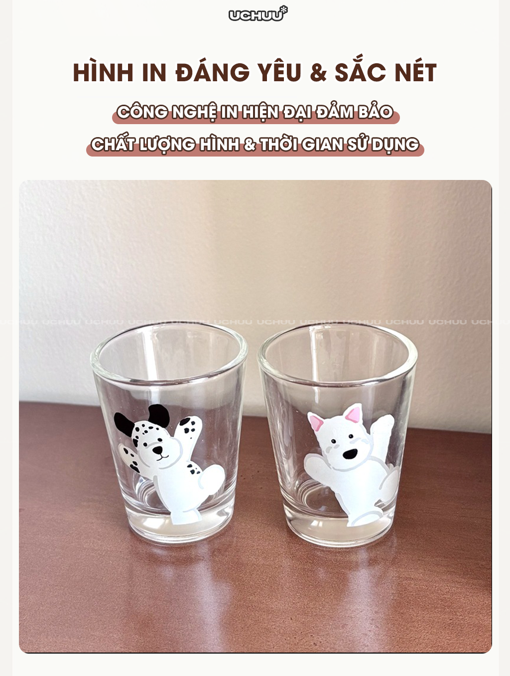 Set Ly Thủy Tinh Soju UCHUU Ly 50ml Cốc Uống Rượu Trái Cây, Hộp Quà Tặng Bộ Ly Động Vật Dễ ...