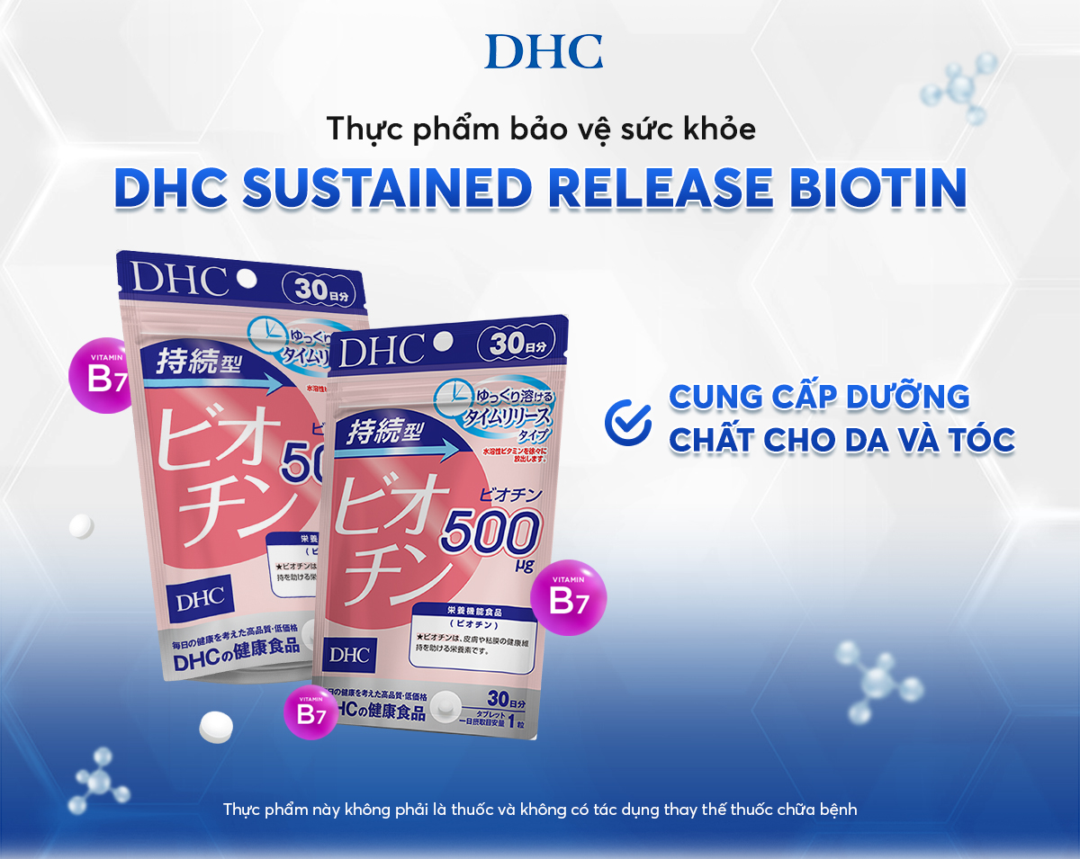 [Live] Viên uống DHC Biotin hỗ trợ tốt cho da và tóc (30 Ngày) - TPBVSK DHC Sustained Release ...