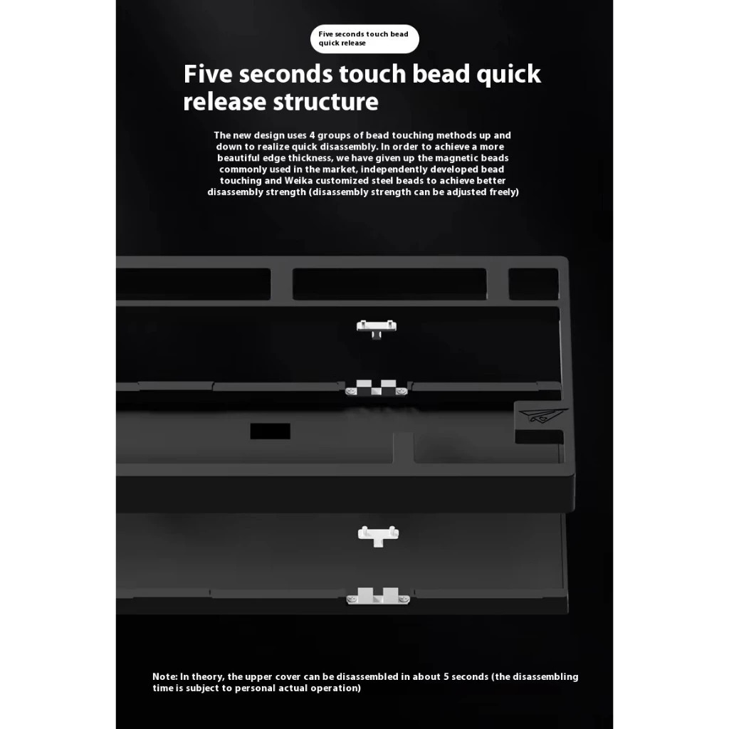 Bàn phím cơ không dây Nhôm CNC WEIKAV D75 - 3 mode - Led RGB - Mạch xuôi - App marco - nhôm ...