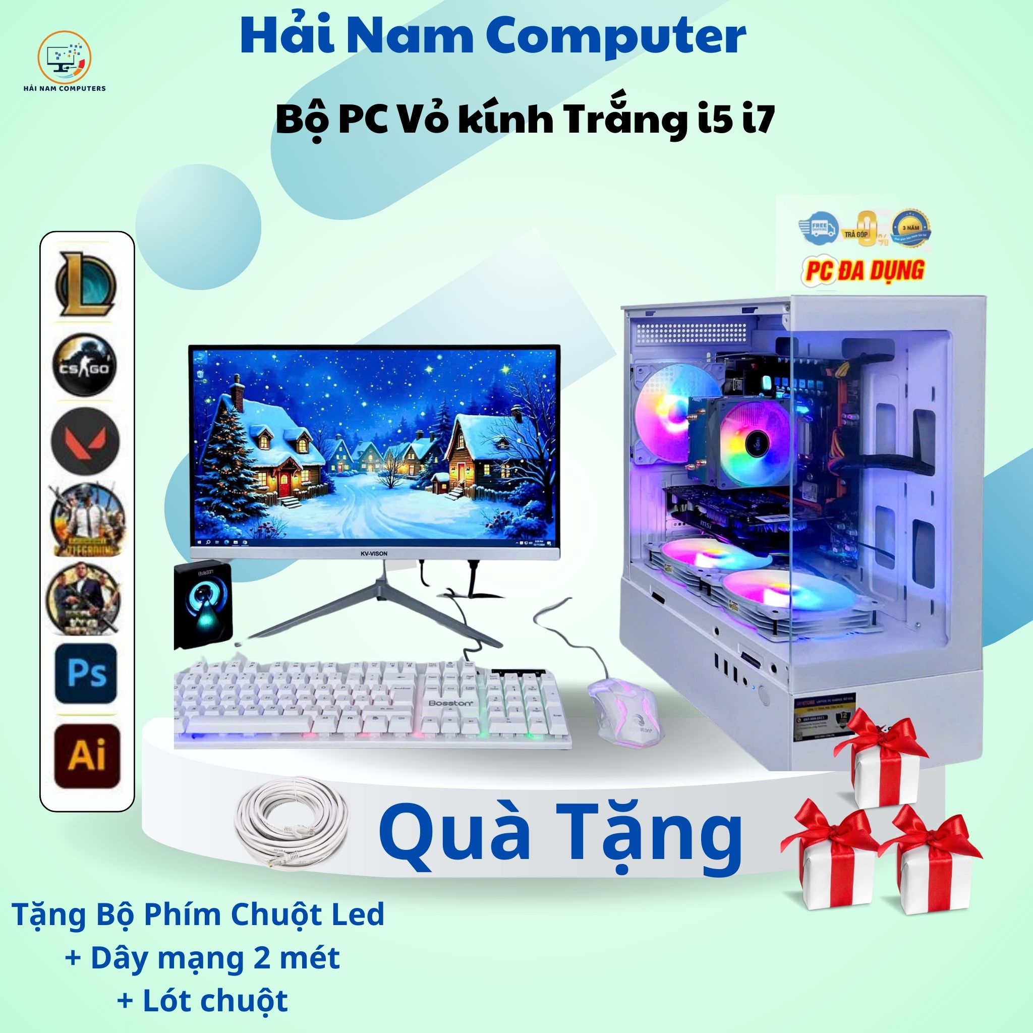 Bộ máy tính i5 i7 Siêu nhanh chơi game Liên Minh, Fifa, Đột Kích, Free ...