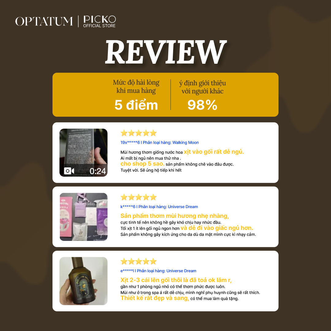 Xịt Thơm Gối Thư Giãn Giấc Ngủ Optatum Pillow Mist 100ML | Shopee Việt Nam