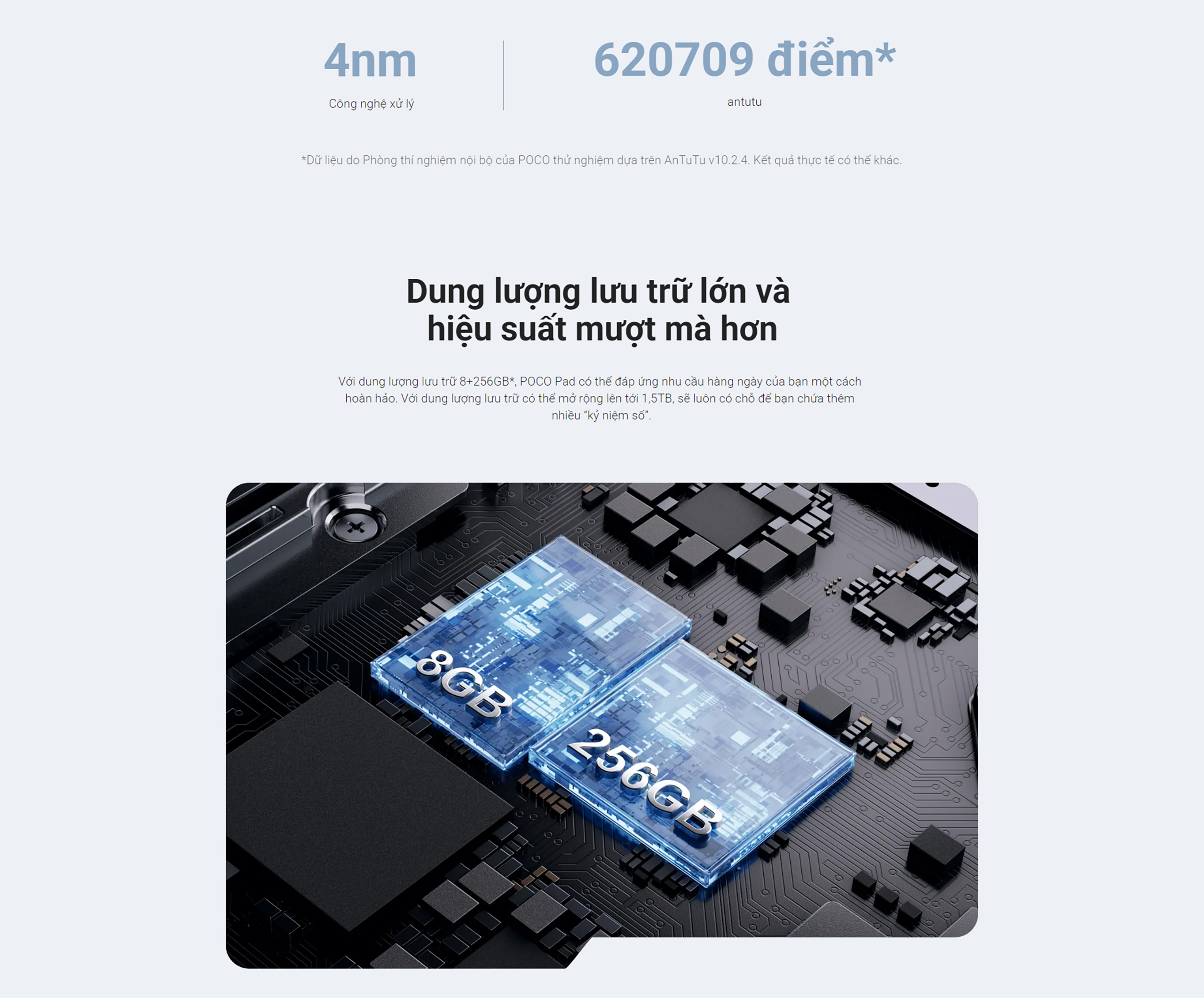 Máy tính bảng POCO Pad (8+256GB) | Màn hình 12,1" 120Hz 2,5K | SD 7sGen2 | Pin 10000mAh + 33W ...