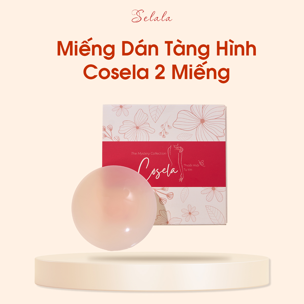 Miếng Dán Tàng Hình Cosela Tự Thân Không Keo Dính Tệp Màu Da (2 miếng ...