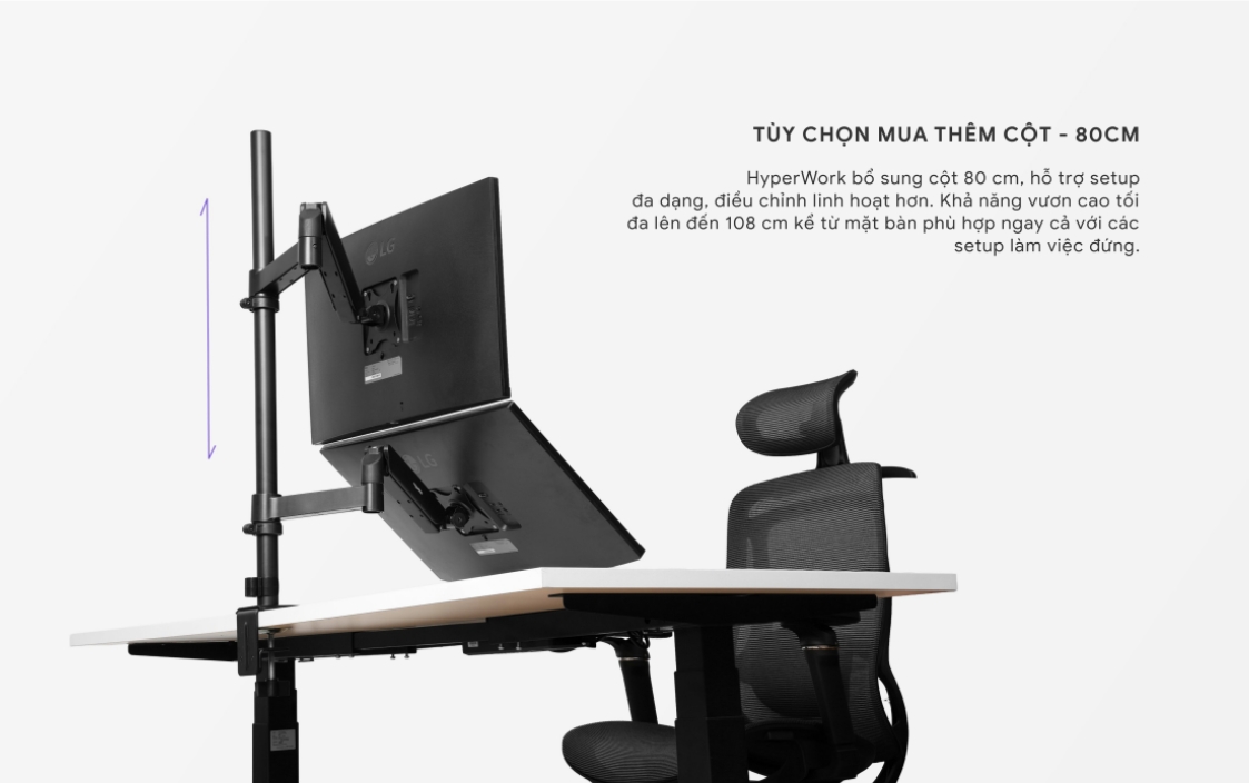 Giá treo / ARM màn hình HyperWork P1 Dual (Hàng Chính Hãng) | Shopee ...