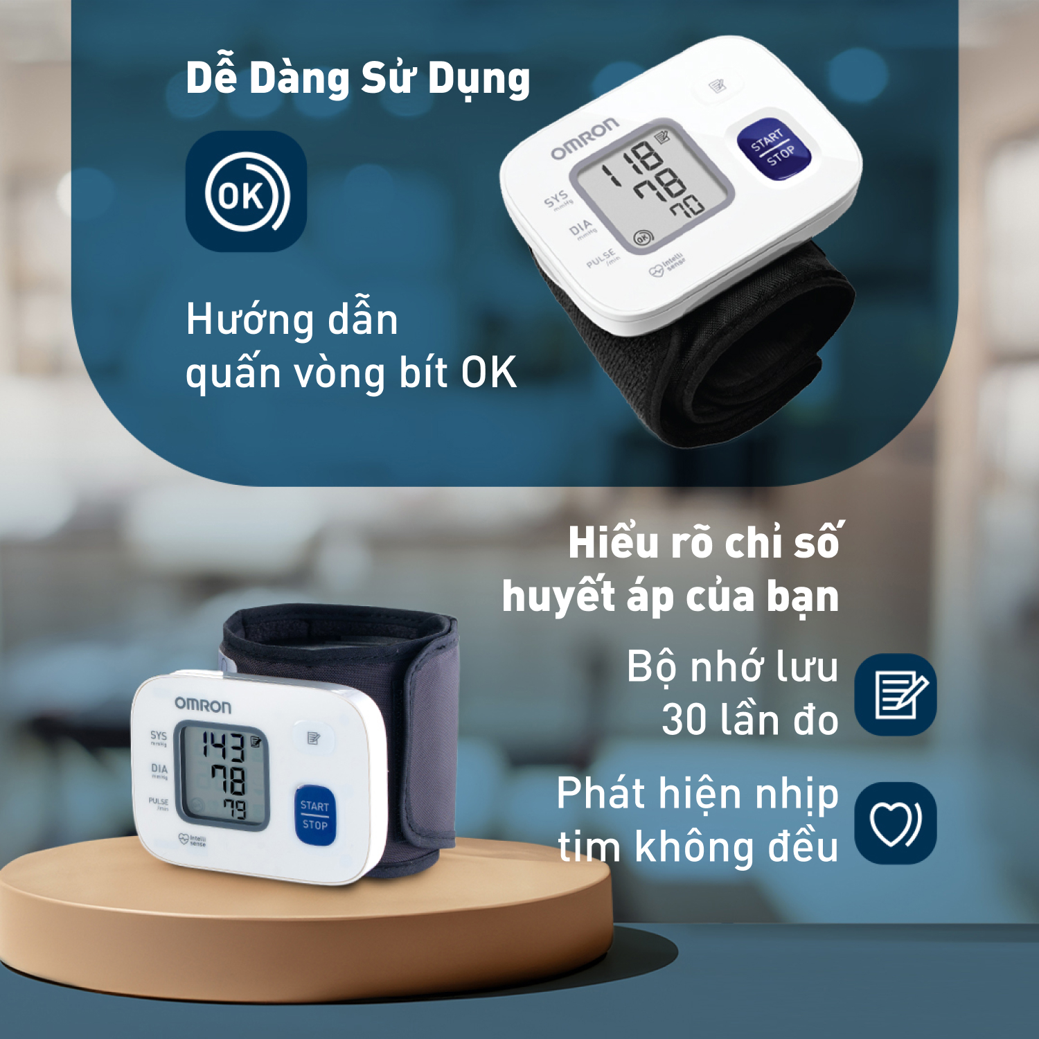 Máy Đo Huyết Áp Cổ Tay Omron HEM-6161 | Shopee Việt Nam