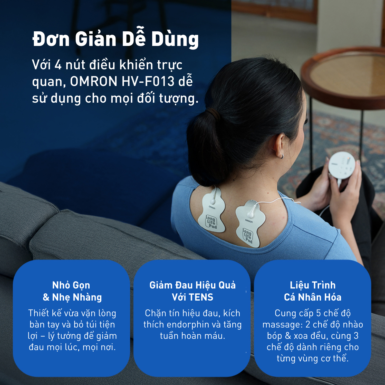 Máy Xung Điện Trị Liệu OMRON HV-F013 | Shopee Việt Nam