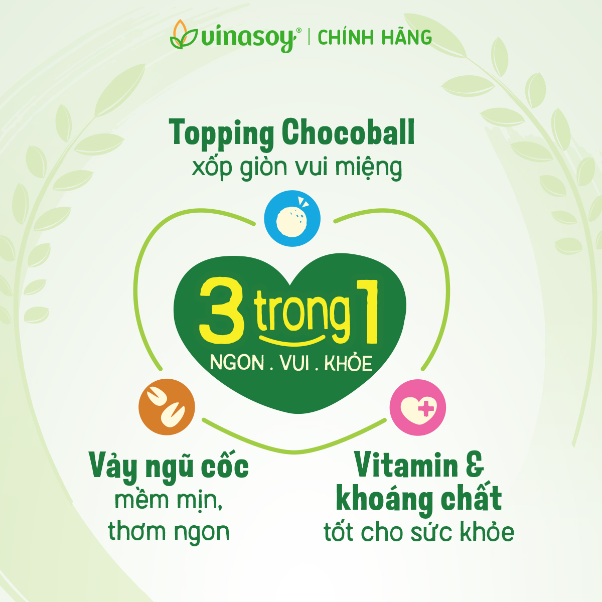Túi ngũ cốc dinh dưỡng Vinasoy - Topping Chocoball (15 gói x 25g ...