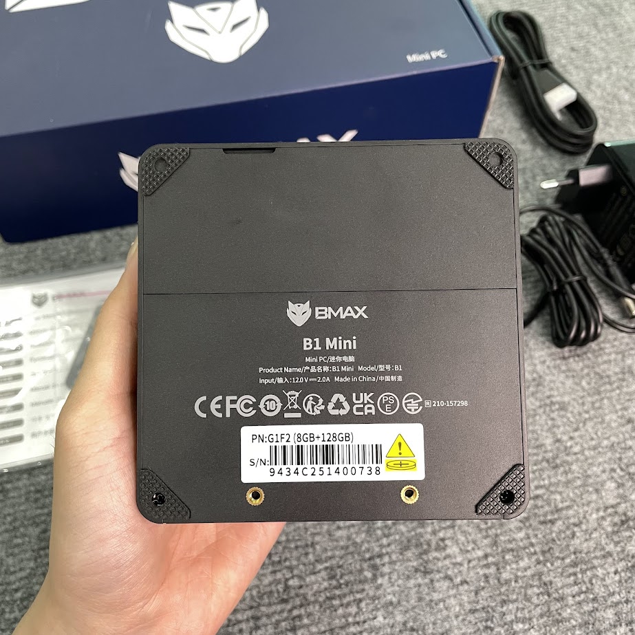 Máy tính Mini PC BMAX B1 Mini mới FullBox - Intel N4000 ram 8G 128G SSD ...
